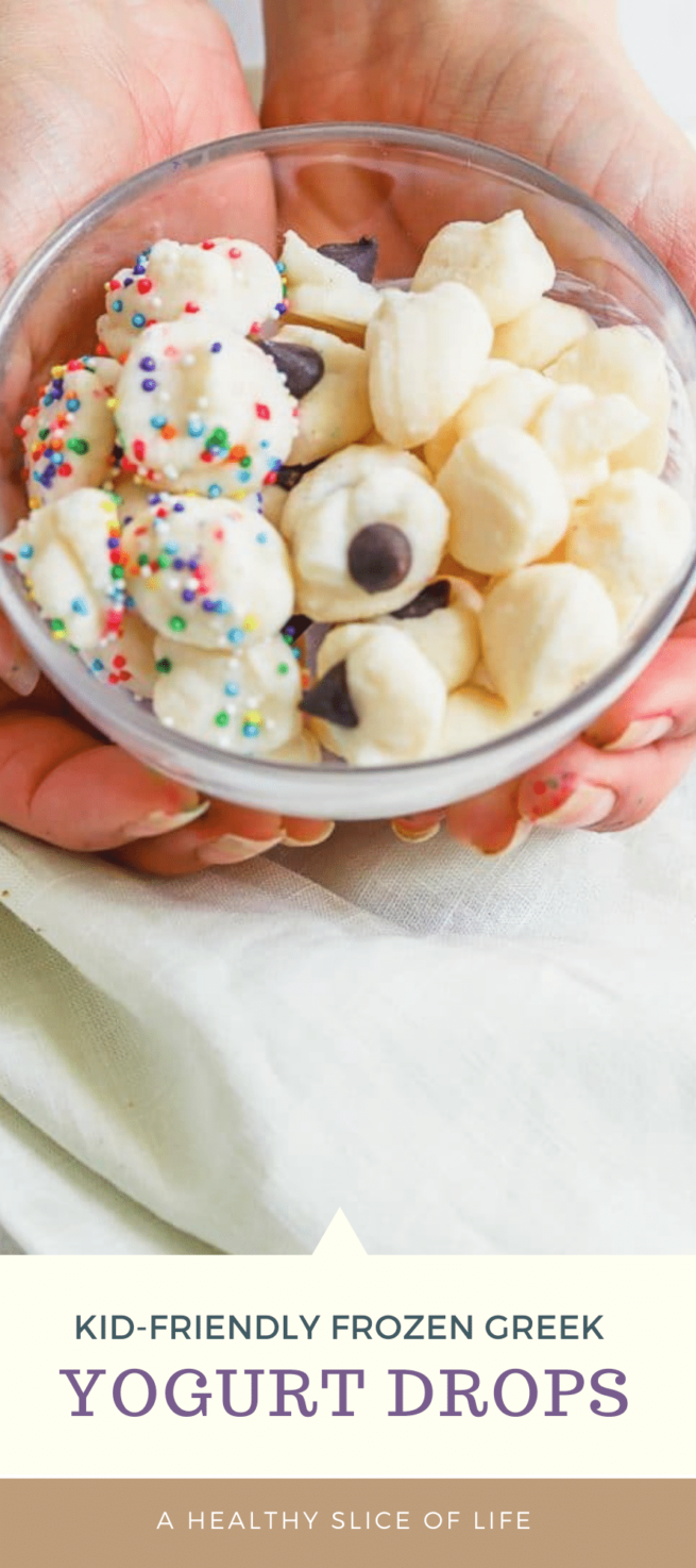 Kid-Friendly Frozen Greek Yogurt Drops - A Healthy Slice of Life