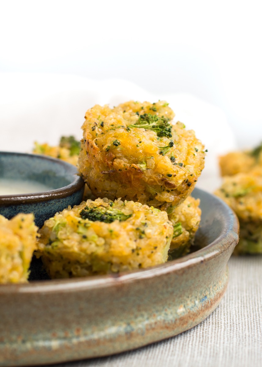 Broccoli Cheddar Quinoa Bites: A Healthy Kid Snack!