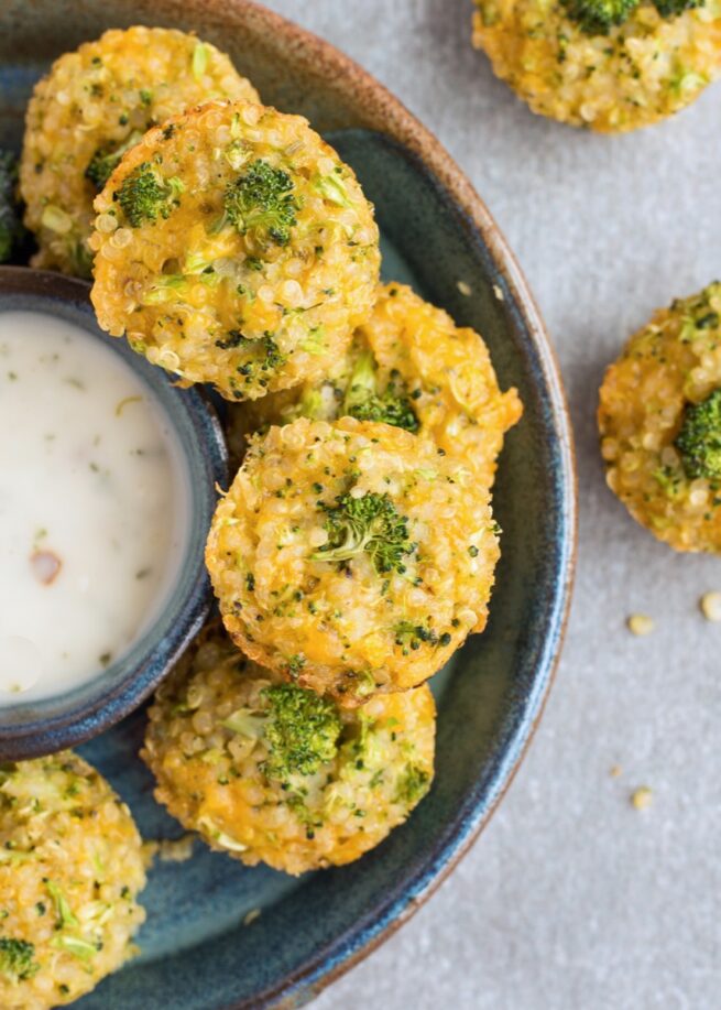 Broccoli Cheddar Quinoa Bites: A Healthy Kid Snack!