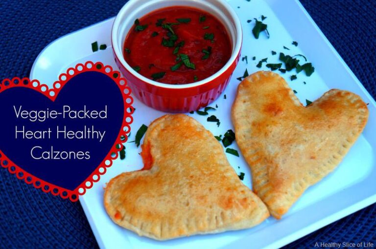 Veggie-Filled Heart-Shaped Calzones - A Healthy Slice of Life