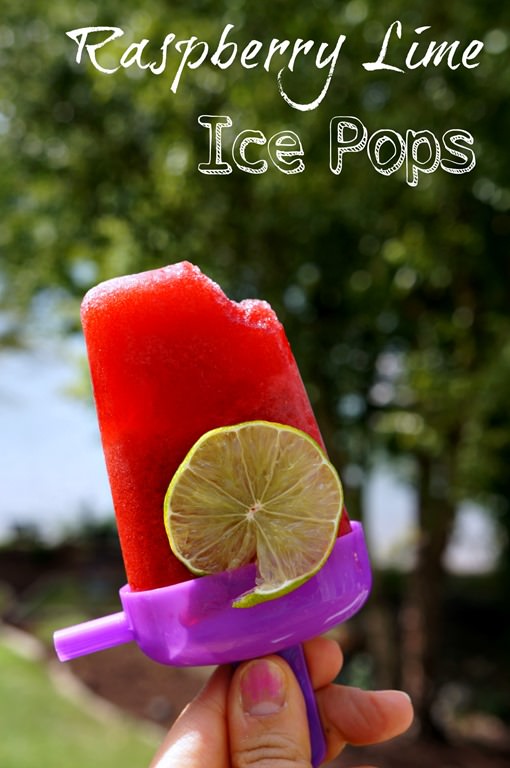 Quick Popsicle Recipe: Raspberry Lime Ice Pops With Agave