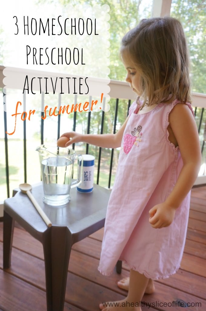 3 Homeschool Preschool Activities for Summer