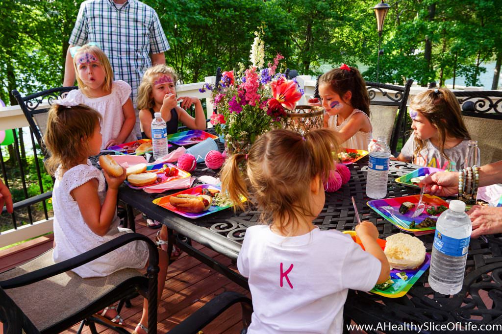 Kaitlyn's Colorful 2nd Birthday Party - A Healthy Slice of Life