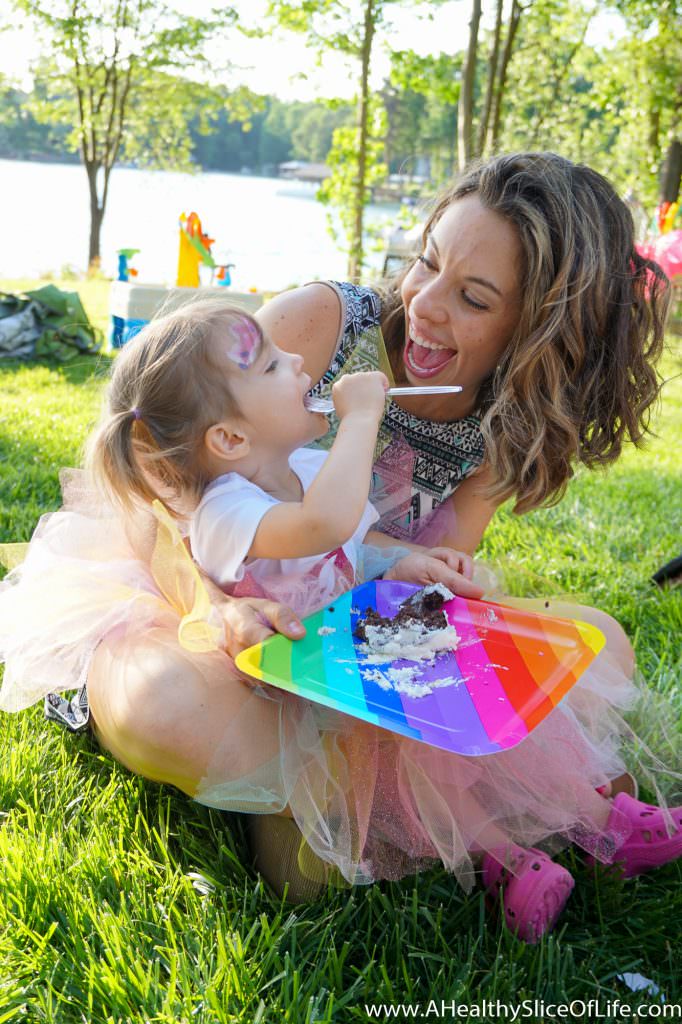 Kaitlyn's Colorful 2nd Birthday Party - A Healthy Slice of Life