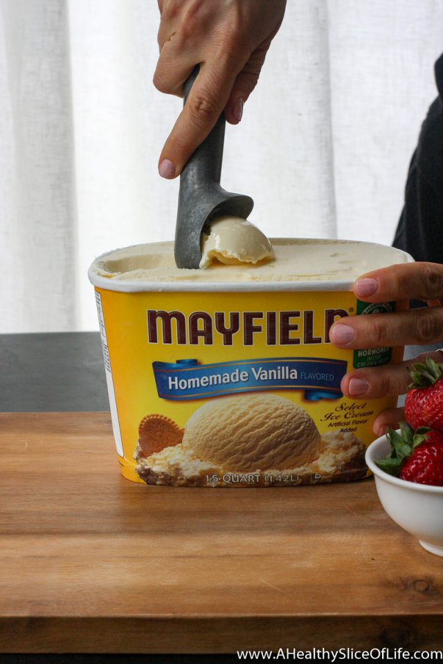 Simple Strawberry Vanilla Milkshake Recipe | A Healthy Slice of Life