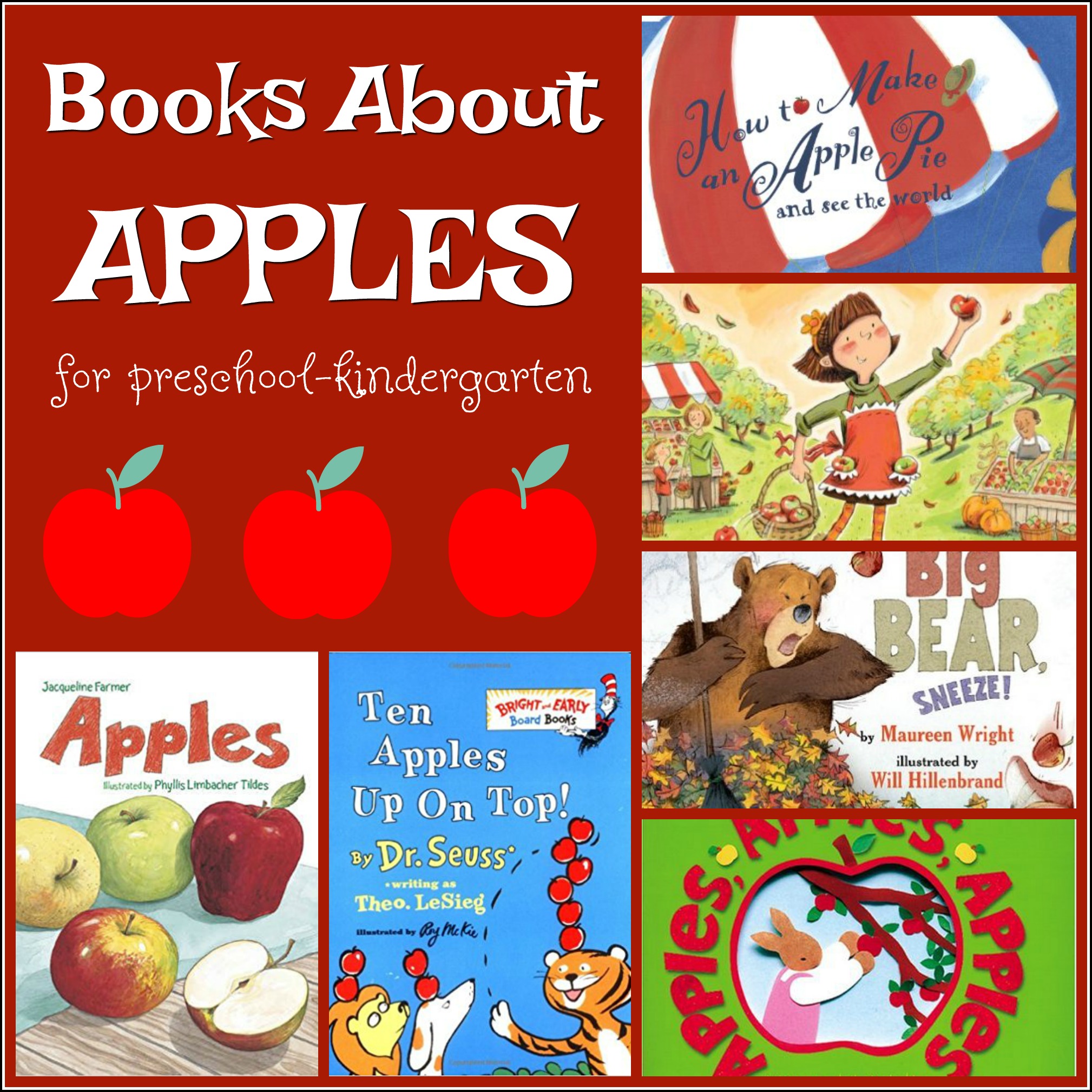 Kindergarten Homeschool September Unit: APPLES!