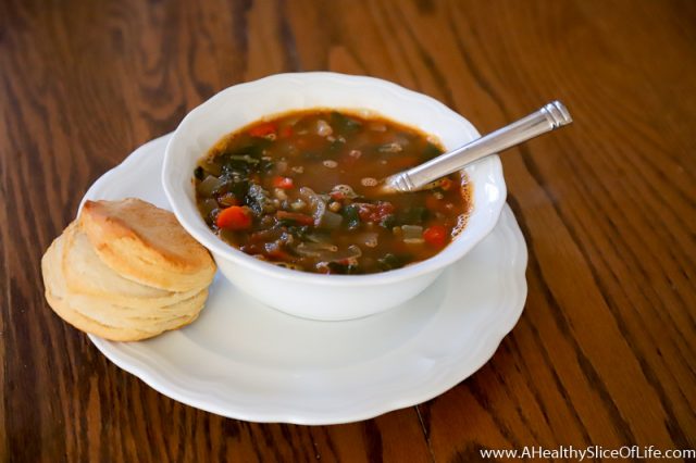 Vegetable Lentil Soup | A Healthy Slice of Life