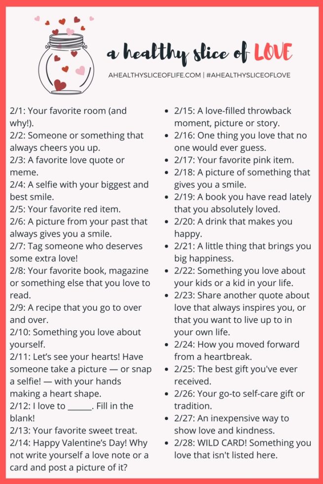 A Healthy Slice of Love: February's Instagram Challenge!