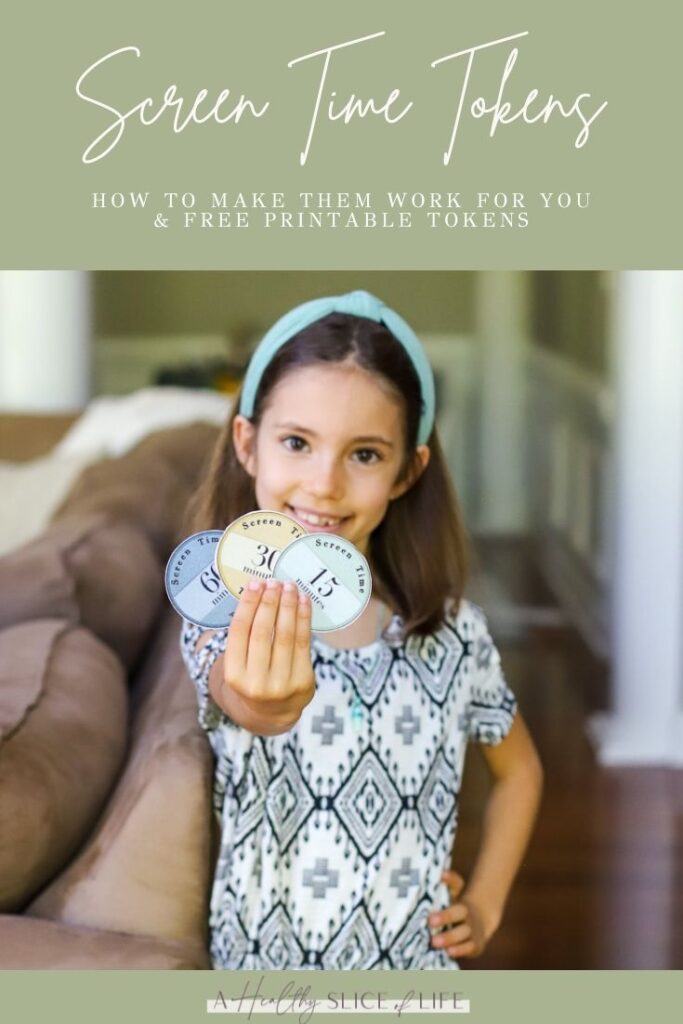 Screen Time Token Printable - A Healthy Slice of Life