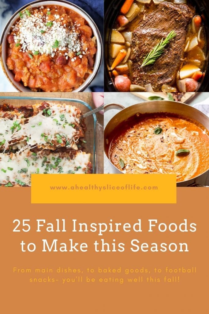 Fall Food: What's On My Menu - A Healthy Slice of Life