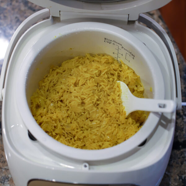 Turmeric Rice Recipe in the Rice Cooker (or not!) - A Healthy Slice of Life