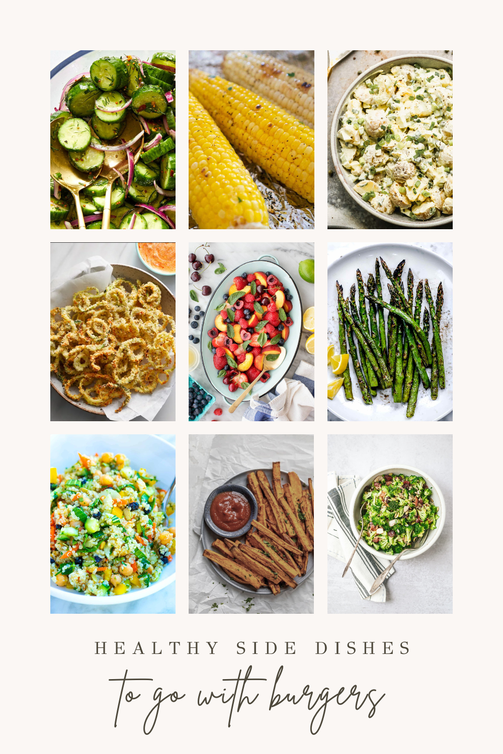 11 Healthy Side Dishes For Burgers - A Healthy Slice of Life