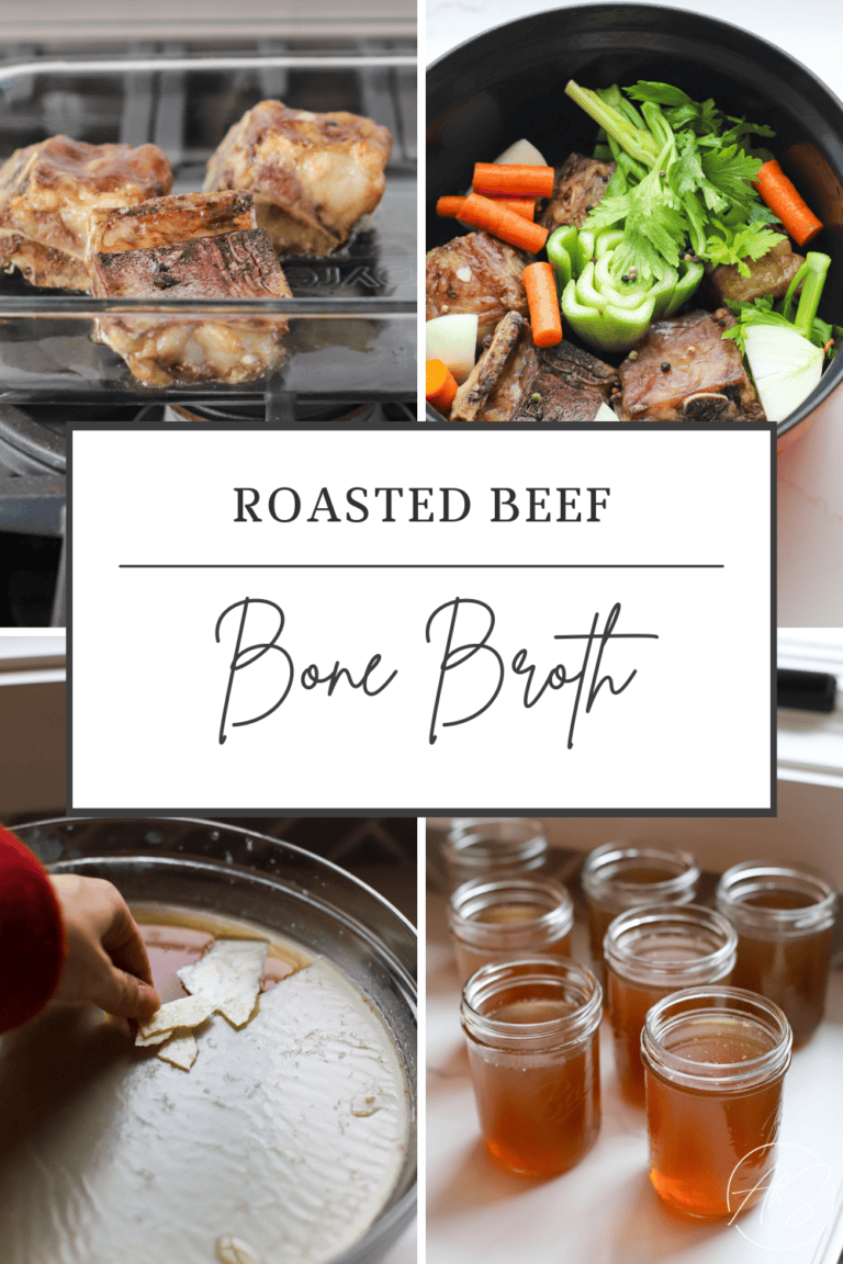 Roasted Beef Bone Broth - A Healthy Slice of Life