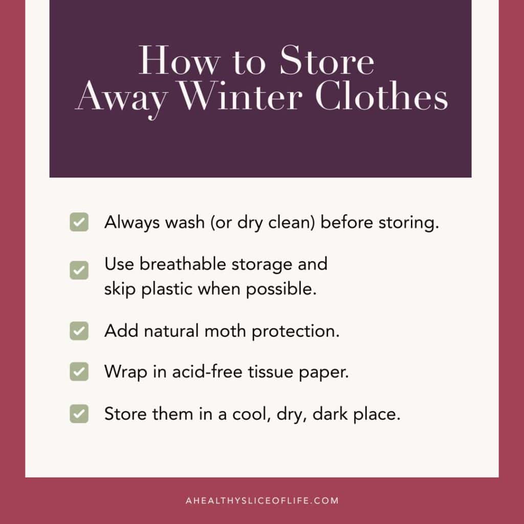 How to Store Winter Clothes Without Wasting Space - A Healthy Slice of Life